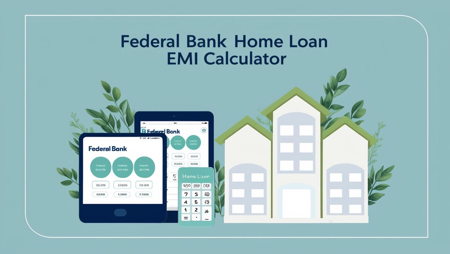 Federal Bank Home Loan EMI Calculator - FinLecture